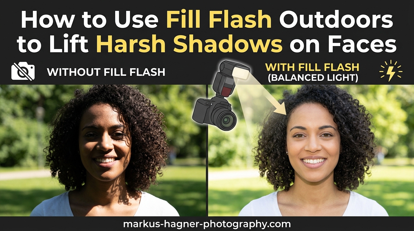 How to Use Fill Flash Outdoors to Lift Harsh Shadows on Faces (July 2026)