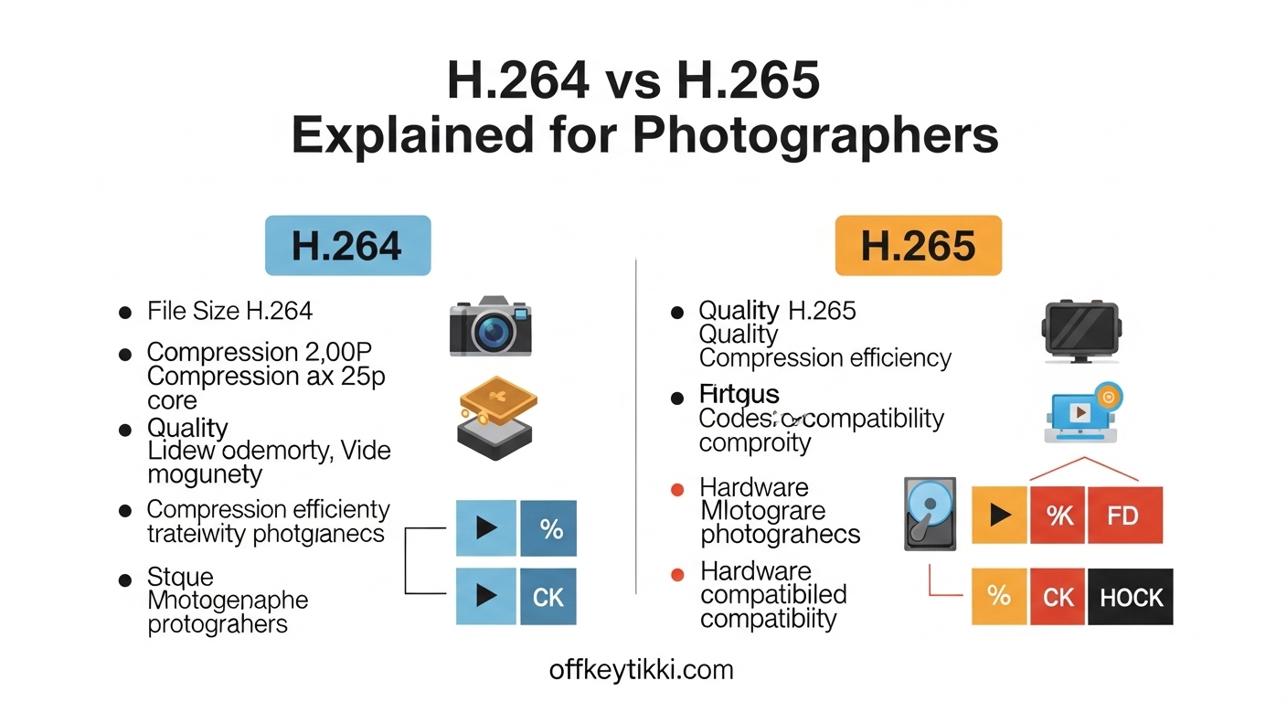 H.264 vs H.265 Codecs Explained for Photographers (May 2026)