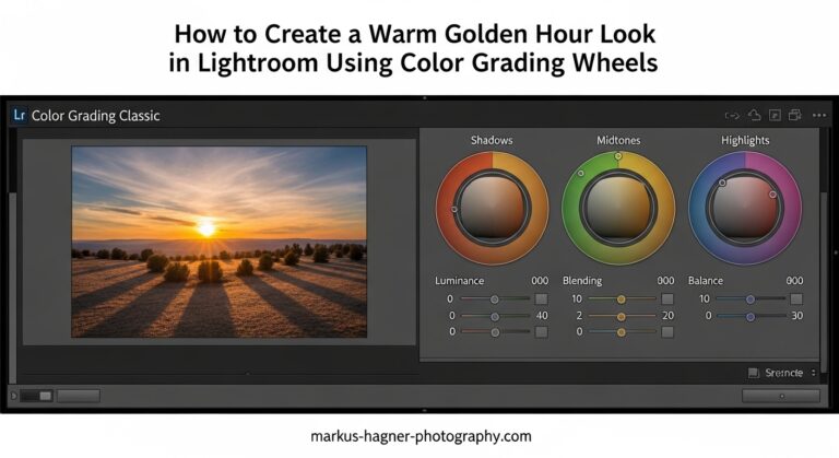 How to Create a Warm Golden Hour Look in Lightroom Using Color Grading ...