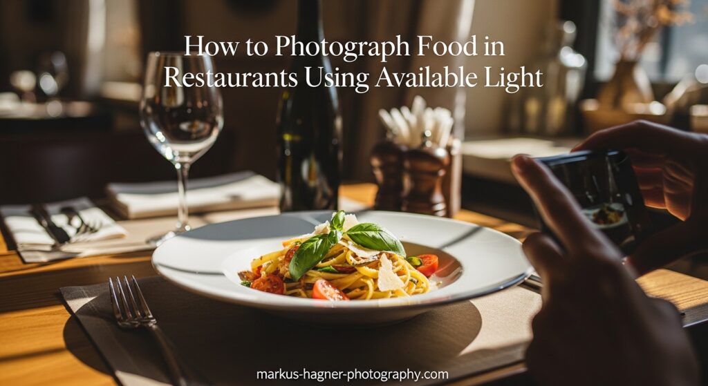 How to Photograph Food in Restaurants Using Available Light (June 2026)